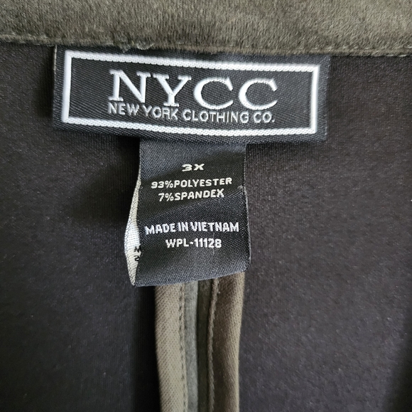 NYCC | Jackets & Coats | Nycc Womans Plus Dark Green Suede Blazer ...